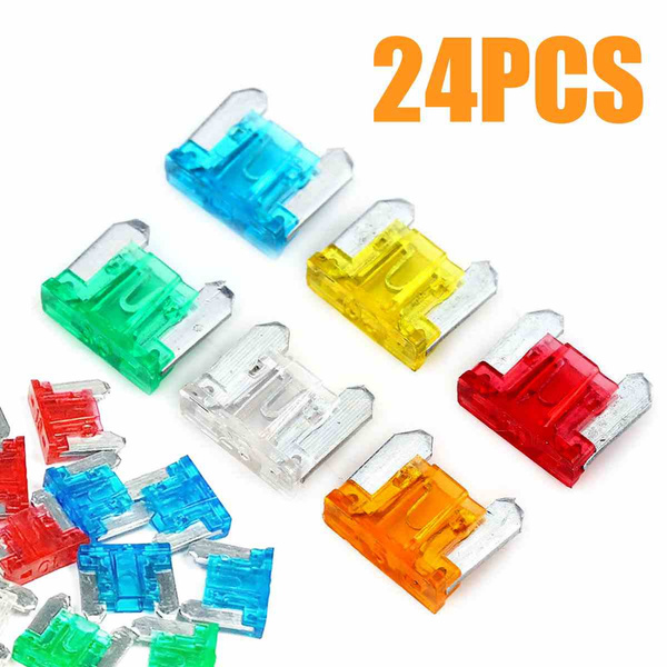 24pcs New Micro Mini Blade Fuses Assorted Kit Car Auto Truck SUV Low ...
