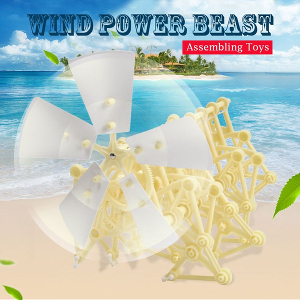 DIY Creative Wind Turbine Power Beast Windmill Bionic Beast Technology ...