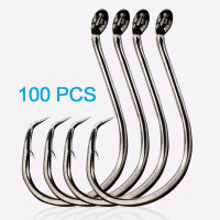 100PCS Circle Hooks High Carbon Steel Octopus Saltwater Hooks | Wish