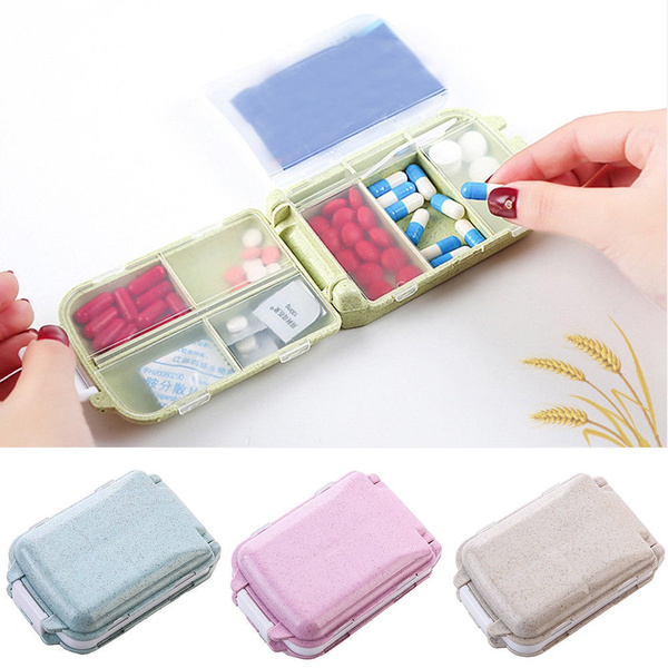 Plastic Pill Box Portable Medical Kits Vitamin Pills Box Storage Box ...