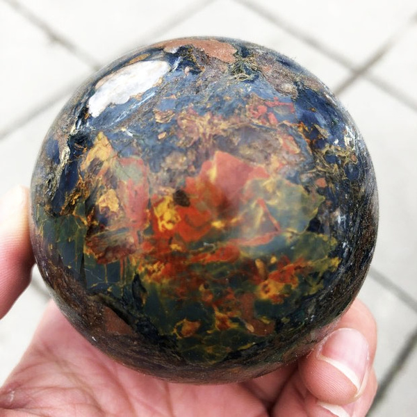1PC 500-900g Natural Pietersite Stone Crystal BALL Rock Quartz Sphere ...