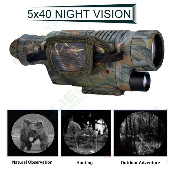 BOBLOV 5X40 Digital Infrared Night Vision Goggle Monocular 200m Range ...