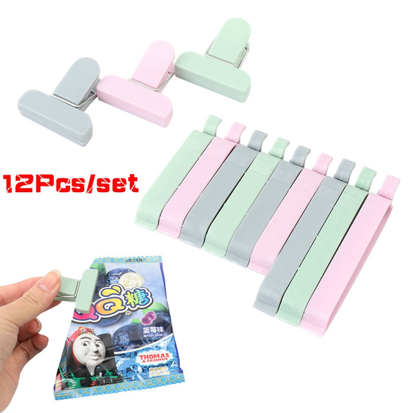 12Pcs/Set Reusable Mini Kitchen Storage Food Snack Seal Sealing Bag ...