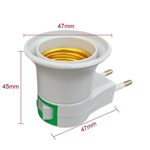 E27 Socket Turn Screw Pipe Lamp Holder Plug Wall Lamp Holder Round Head ...