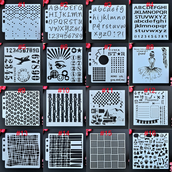 English Alphabet Numbers Heart Coffee Beans Scrapbooking tool card DIY ...