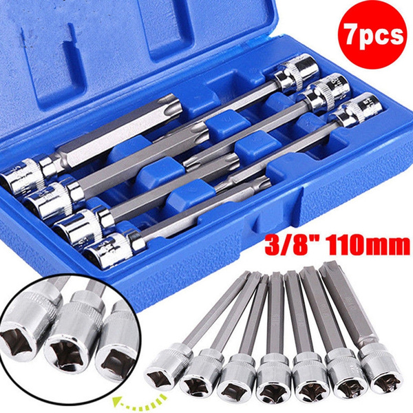 Professional 7Pcs 3/8inch Drive Extra Long Star Bit Socket Set | Wish