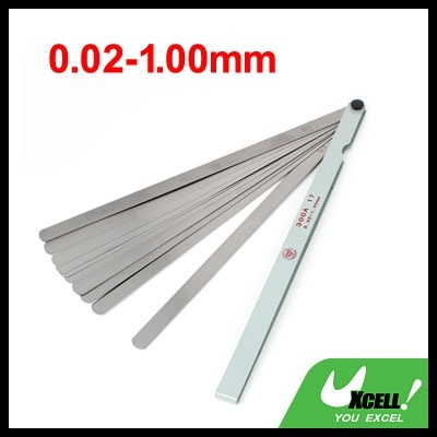 300mm Long 0.02-1.00mm Thickness Metric Measure Gage Feeler Gauge | Wish
