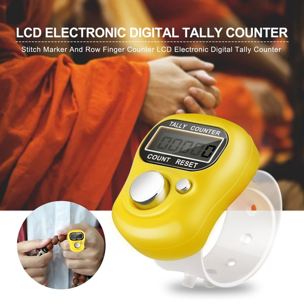 Stitch Marker And Row Finger Counter LCD Electronic Digital Tally | Wish