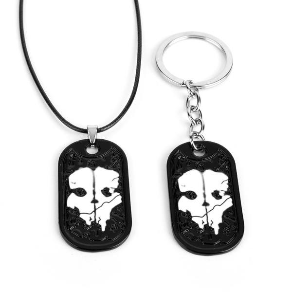 FPS Game Call of Duty Ghosts COD Keyring Key Chains Dog Tag Charm ...