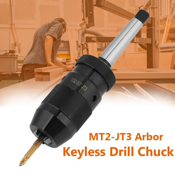 MT2-JT3 1-/16mm Keyless Self Tighten Lathe Drill Chuck With Taper Arbor ...