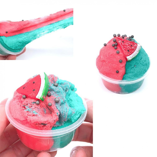 1/2Pcs Fruit Pineapple Grape Slime Toy Stress Relief Plasticine Scented ...