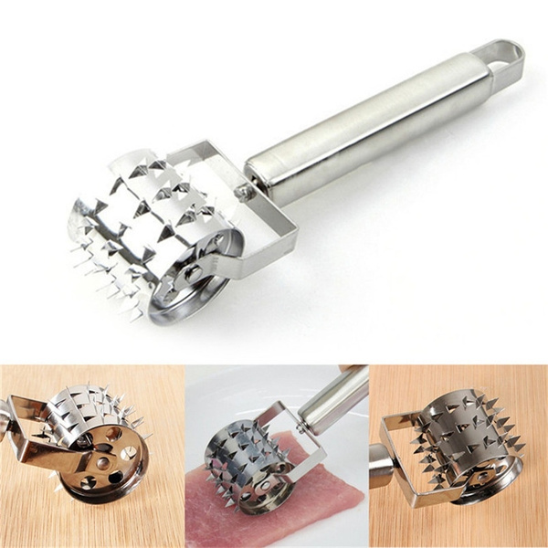 Kitchen Needle Meat Rolling Pounder Meat Tenderizer Steak Pork Beef ...