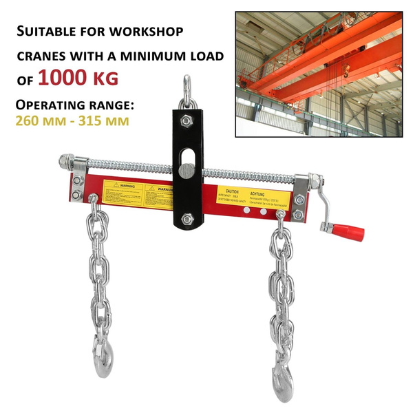 Garage Workshop Engine Leveller 900KG Lifting Chain Balancer Crane ...