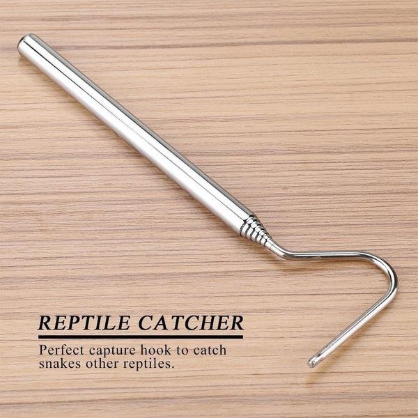 Pin Hook Adjustable Telescopic Stainless Steel Snake Reptiles Capture ...