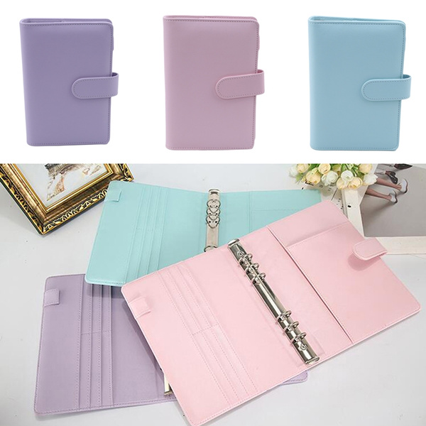Vintage Refillable Notebook File Folder Ring Binder Planner Cover Loose ...