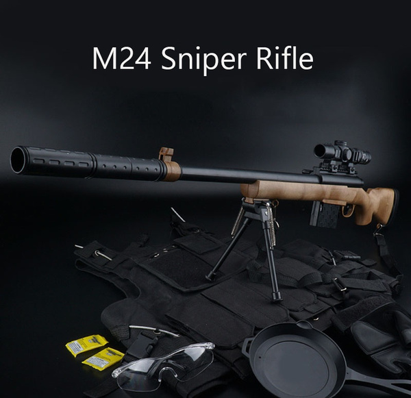 Kids Sniper Rifle Simulation Water Bullet Gun Manual Toy Gun Sniper Can ...