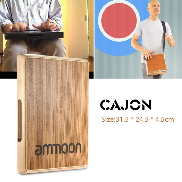 Portable Compact Travel Flat Cajon Persussion Wood Hand Drum New | Wish