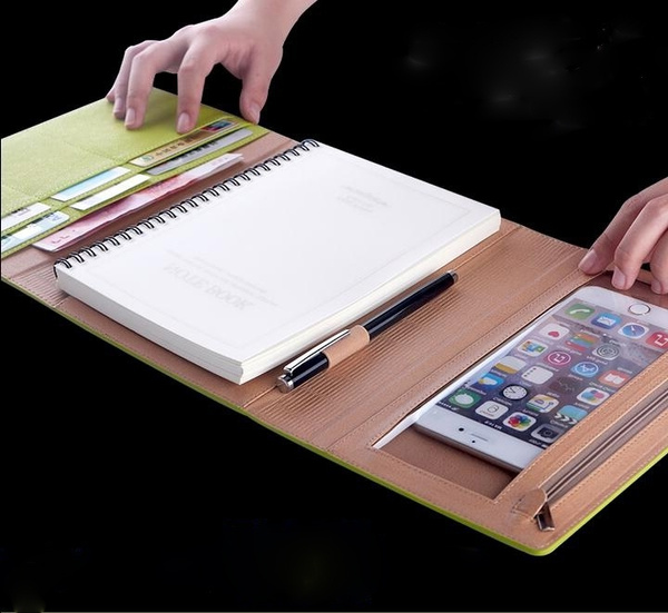 A5 Spiral Notebook Notepad Folder Business Notebook Refillable Journal ...