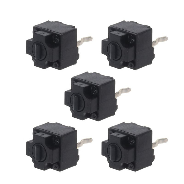 5Pcs Original Mouse Square Micro Switch Button EVQP0E07K Baolei Shark IE4.0 Black Spots 6x6x7.45 ...