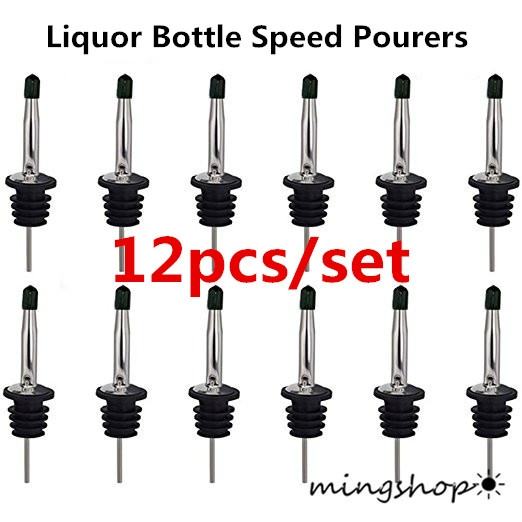 Liquor Bottle Speed Pourers Stainless Steel Bar pourers Tapered Spout ...