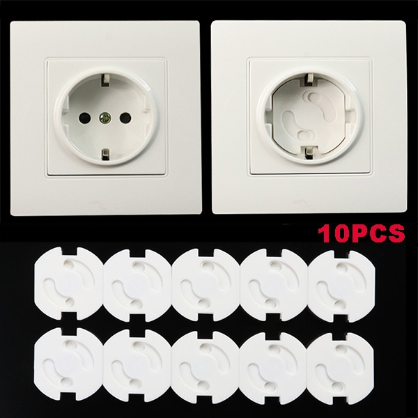 10PCS Power Socket Electrical Outlet Protector Baby Kids Child Safety ...