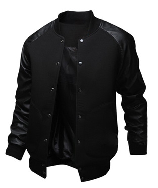 Jamickiki New Fashion Mens Casual Faux Pu Leather Jacket Coat. 3 Colors ...