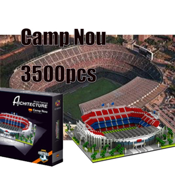 2019 Children's intelligence building blocks children's gifts Camp Nou ...