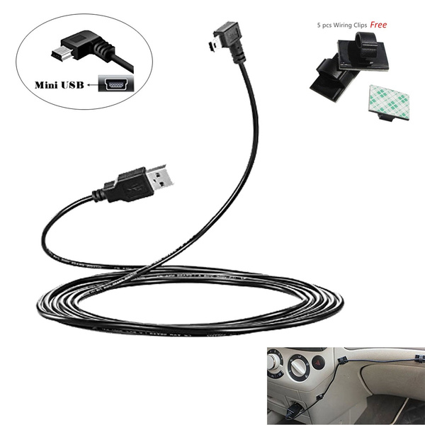 Extra Long 15FT USB 2.0 A to Mini USB Cable 90 Degree Right Left Angle ...