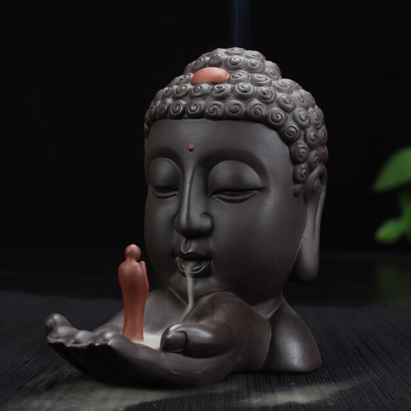 Smoke Fountain Buddha Handcrafted Buddha Smoke Backflow Cone Incense ...