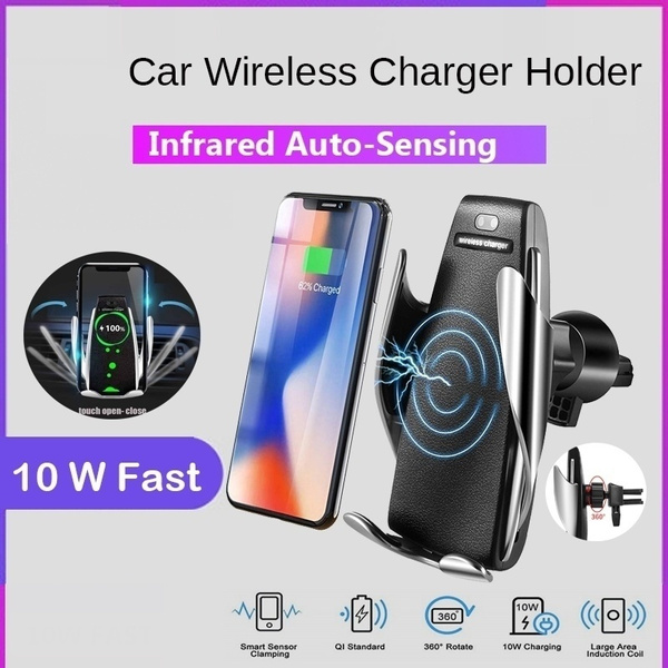 10W Automatic Clamping Infrared Sensing Car Wireless Charger Mount for ... 10W Automatic Clamping Infrared Sensing Car Wireless Charger Mount for ...