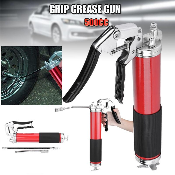 One-Hand Powerbuilt 10000 PSI 500CC Grip Heavy Duty Professional Grease ...
