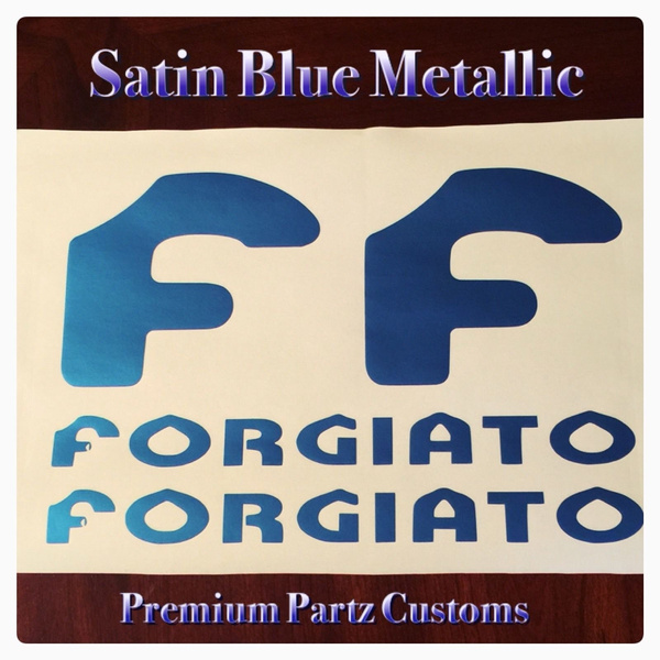 (4Pcs) Forgiato Wheels Decal Window Body Logos Satin Metallic 4PC Set ...