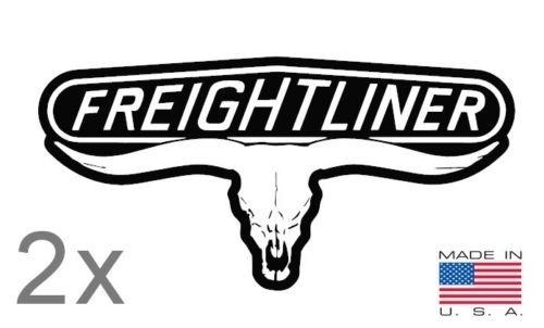 (2Pcs) Two 8" x 4" Freightliner style decals stickers Semi Tractor ...