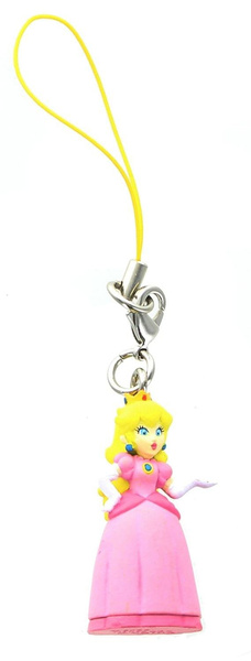 Super Mario Bros. Clip On Keychain Mini Figure - Princess Peach | Wish