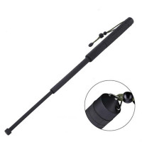 Foldable Self Defense Retractable Stick Three Section Collapsible Pole ...