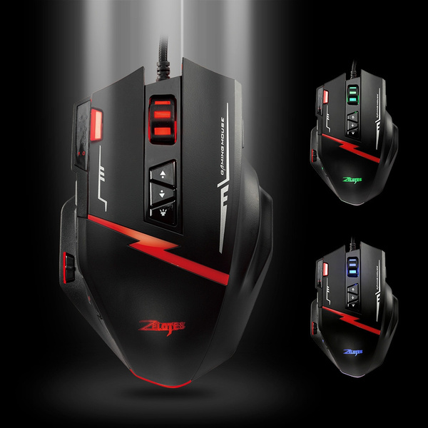 Zelotes C15 Gaming Mouse 7000 DPI 13 Programmable Buttons RGB LED ...