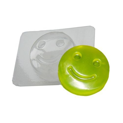 1pc Smile Face Happy Emoji Round Computer Internet Plastic Soap Making ...