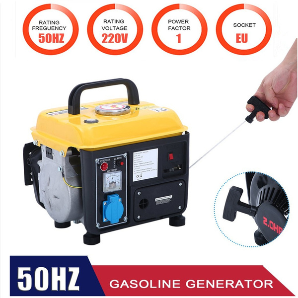 WX-950A 750W Generator Portable Gasoline Generator Silent Camping ...