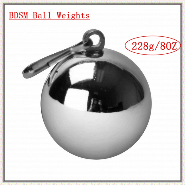 BDSM CHROME Ball Weights Ball Stretchers Cock and Ball Toys Heavier Men ...