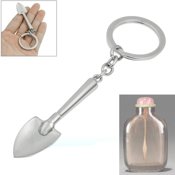 65mm Length Smoking Zinc Alloy Shovel Spoon Snuff Keyring Sniffing ...