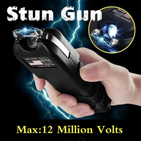 Women Outdoor Self-Defense Tools Electric Shock Wand Stun Gun with ...