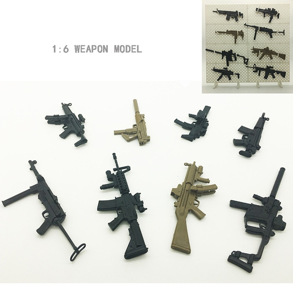 Realistic 4D Assembled Weapon Model Carbine Submachine Gun Assault ...