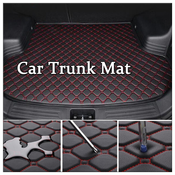 Professional Waterproof Car Leather Rear Trunk Mat Antiskid Protect ...