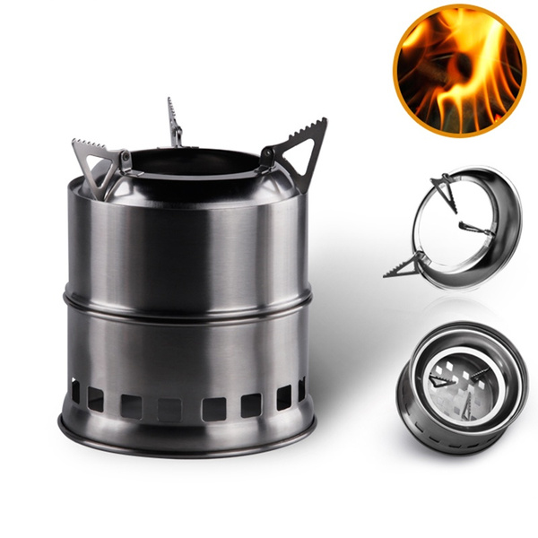 Outdoor wood gas wood-burning stove portable folding firewood stove ...