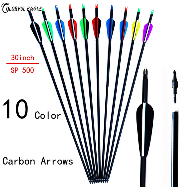 New High Quality Carbon 30“ Archery Carbon Target Arrows Hunting Arrows ...