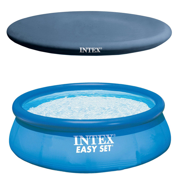 Intex Easy Set Inflatable Pool, Filter and Pump and Easy Set Pool Cover ...
