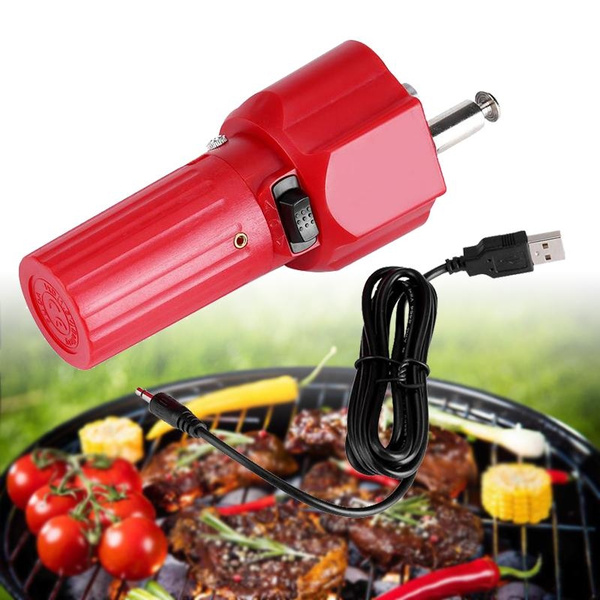 Barbecue Grill Rotator Motor BBQ Roast Bracket Accessory With USB Wire ...
