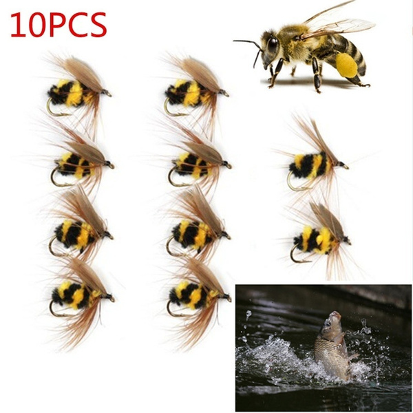 10pcs Creative Fishing Bionic Insect Bait Bumble Lifelike Bionic Bee ...