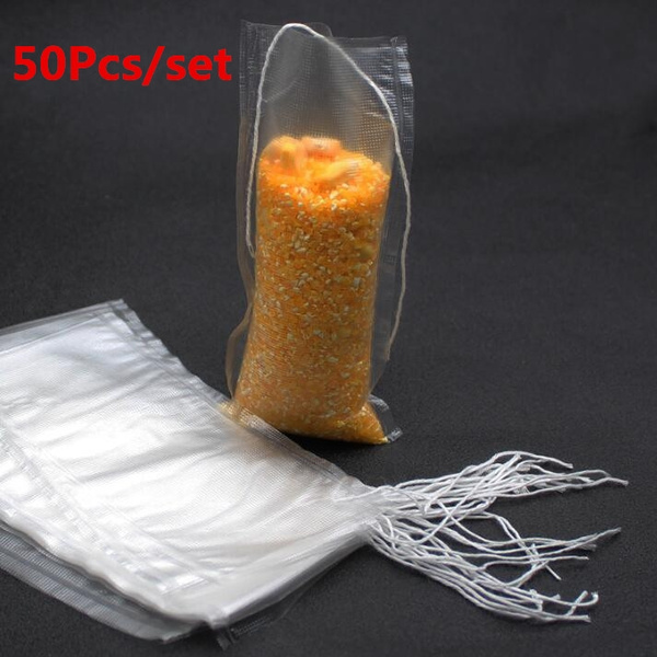 50Pcs/set Water Soluble Bags Water Dissolving PVA Bags for Carp Fishing ...