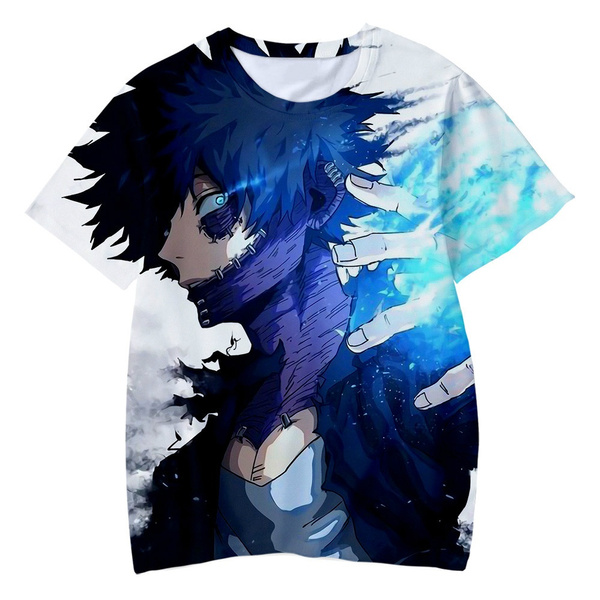 2019 New 3D Printed My Hero Academia Dabi Short Sleeve T-shirt Summer ...